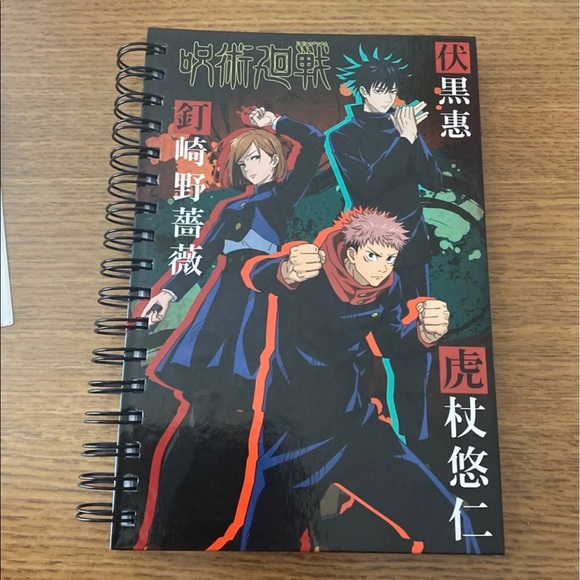 Crunchyroll | Other | Jujutsu Kaisen Notebook New | Poshmark